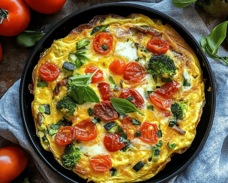 Loaded Veggie Cheese Omelette – Welcome Home