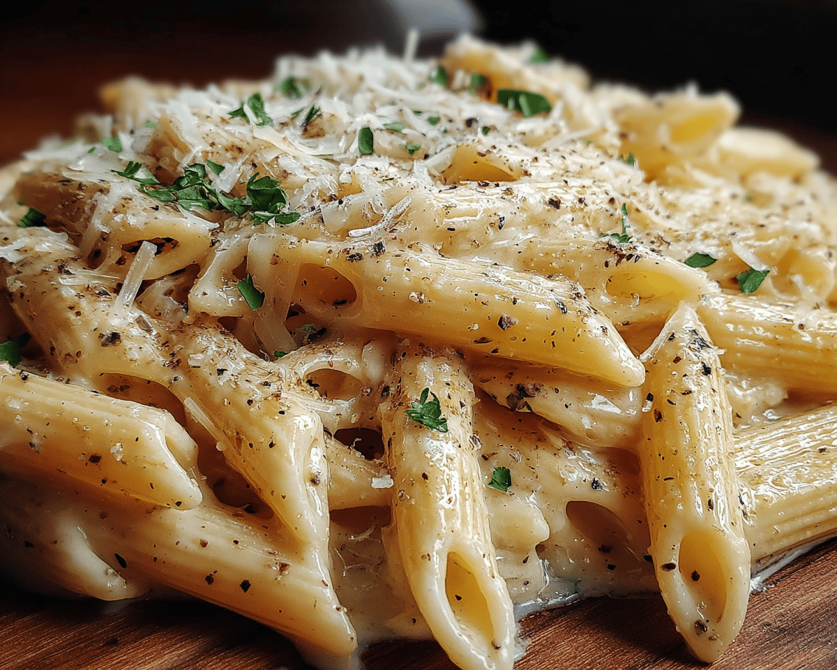Creamy Garlic Penne Pasta – Welcome Home