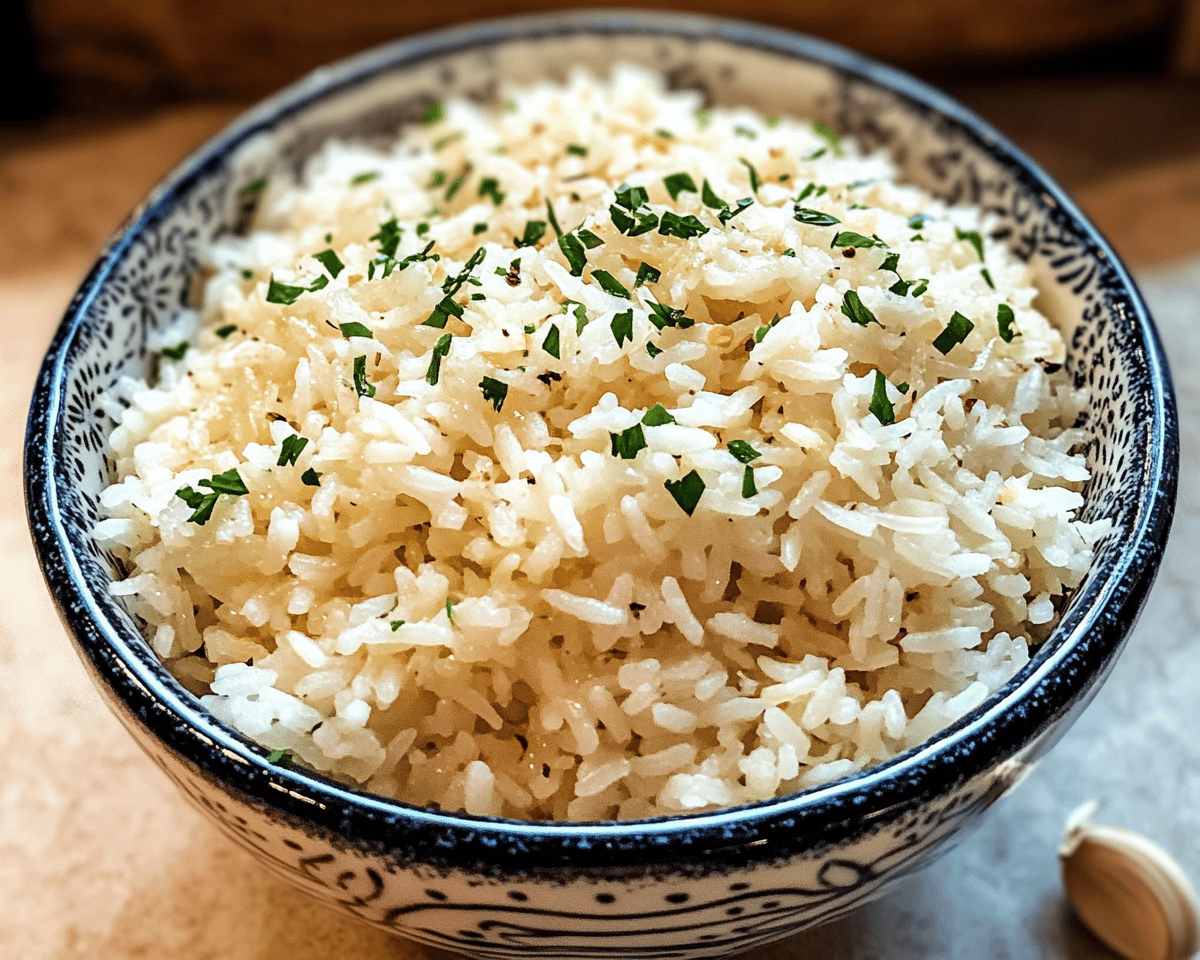 Easy Garlic Butter Rice Recipe – Welcome Home