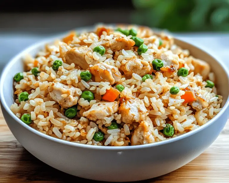 High Protein Crispy Garlic Chicken Fried Rice – Welcome Home