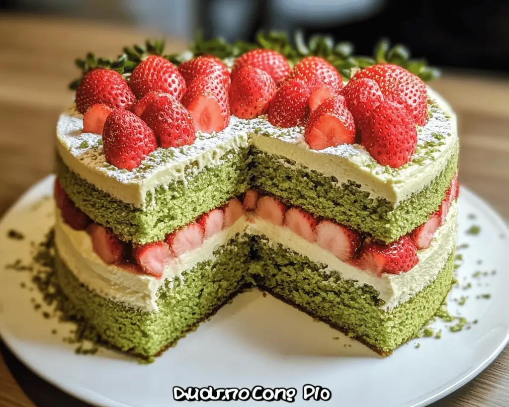 Strawberry Matcha Cake – Welcome Home