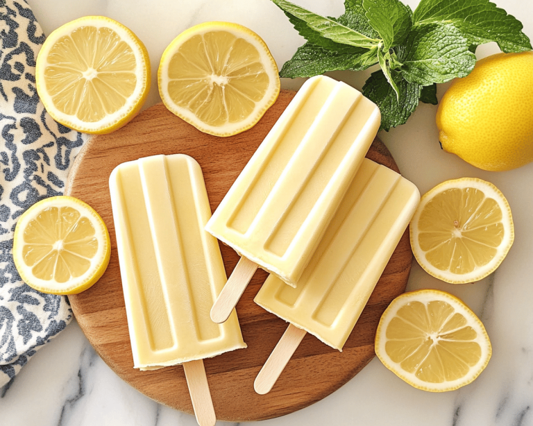 Tropical Lemon Popsicles – Welcome Home