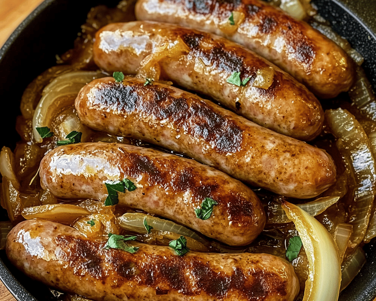 Easy Beer Brats Recipe | Oven-Braised with Sweet Onions – Welcome Home