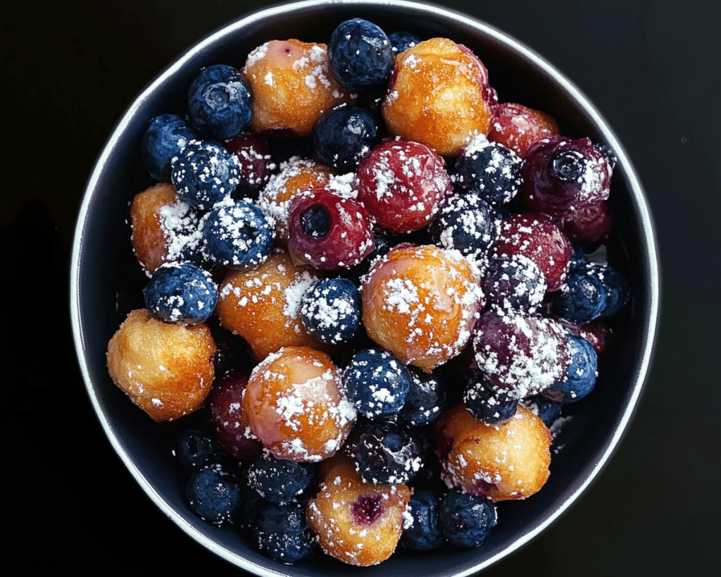 Baked Blueberry Fritter Bites – Soft, Glazed & Bursting with Juicy ...