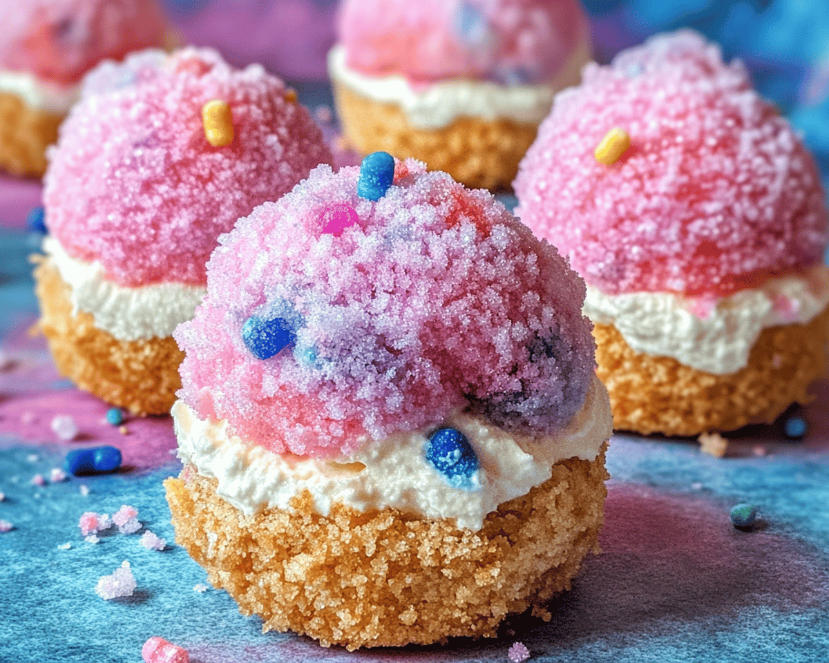 Crispy Cotton Candy Cheesecake Bombs – Sweet, Crunchy & Dreamily ...
