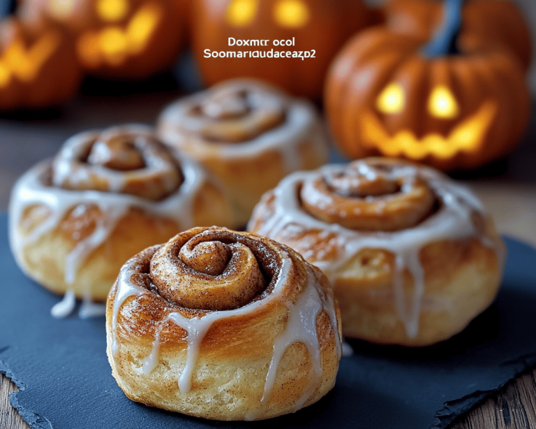 Delicious Spooky Cinnamon Rolls for Halloween Breakfast – Welcome Home