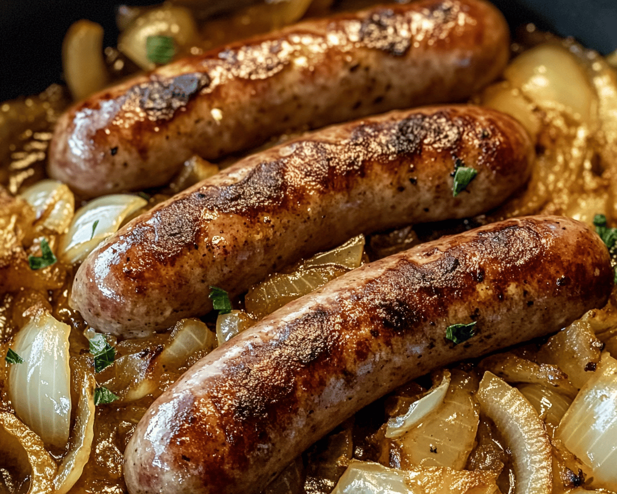 Easy Beer Brats Recipe | Oven-Braised with Sweet Onions – Welcome Home