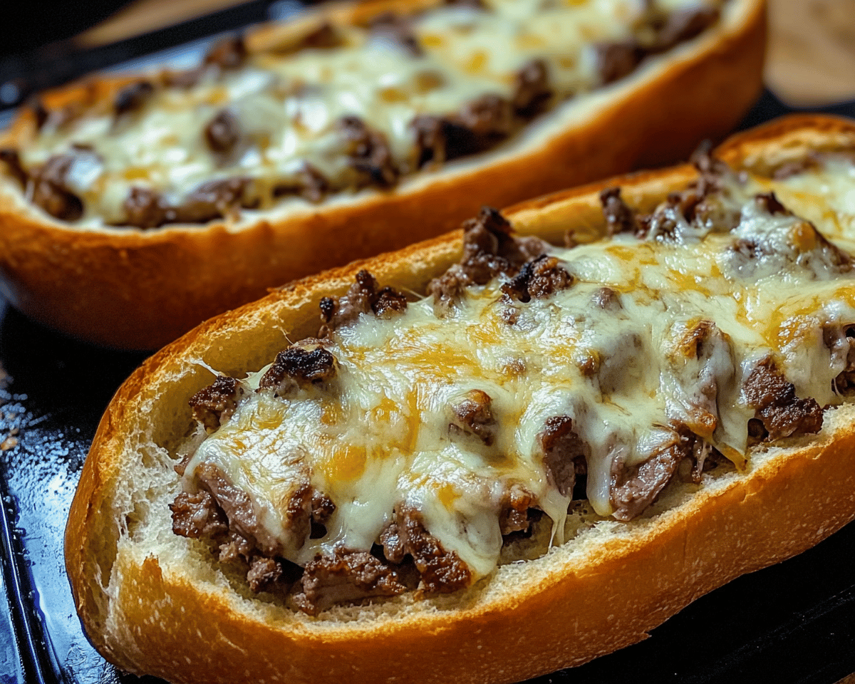 Make Irresistibly Cheesy Philly Cheesesteak Garlic Bread Right At Home ...