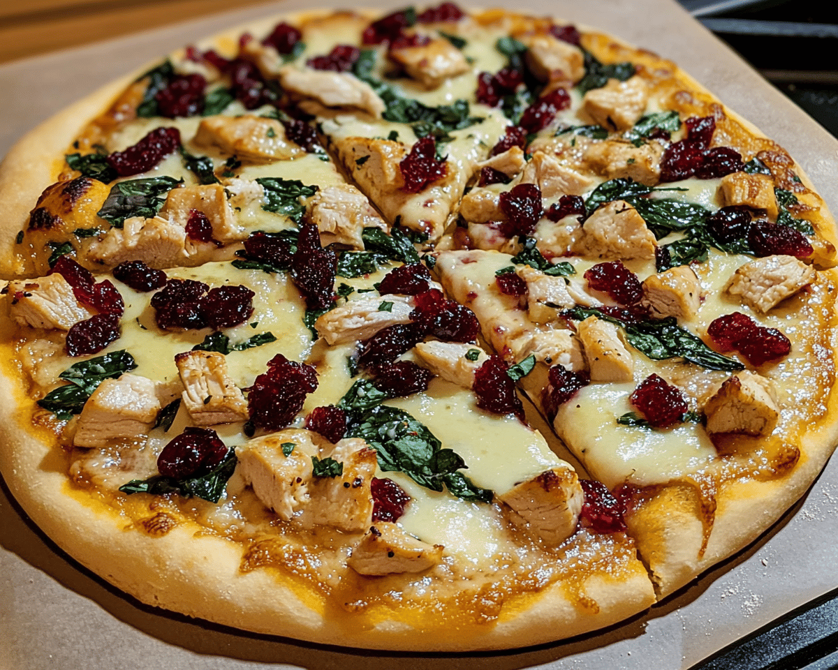 Make This Irresistibly Quick Cranberry Chicken And Brie Pizza For ...