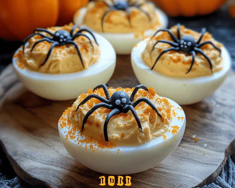 Spooky Spider Deviled Eggs – Creepy, Creamy & Perfect for Halloween ...