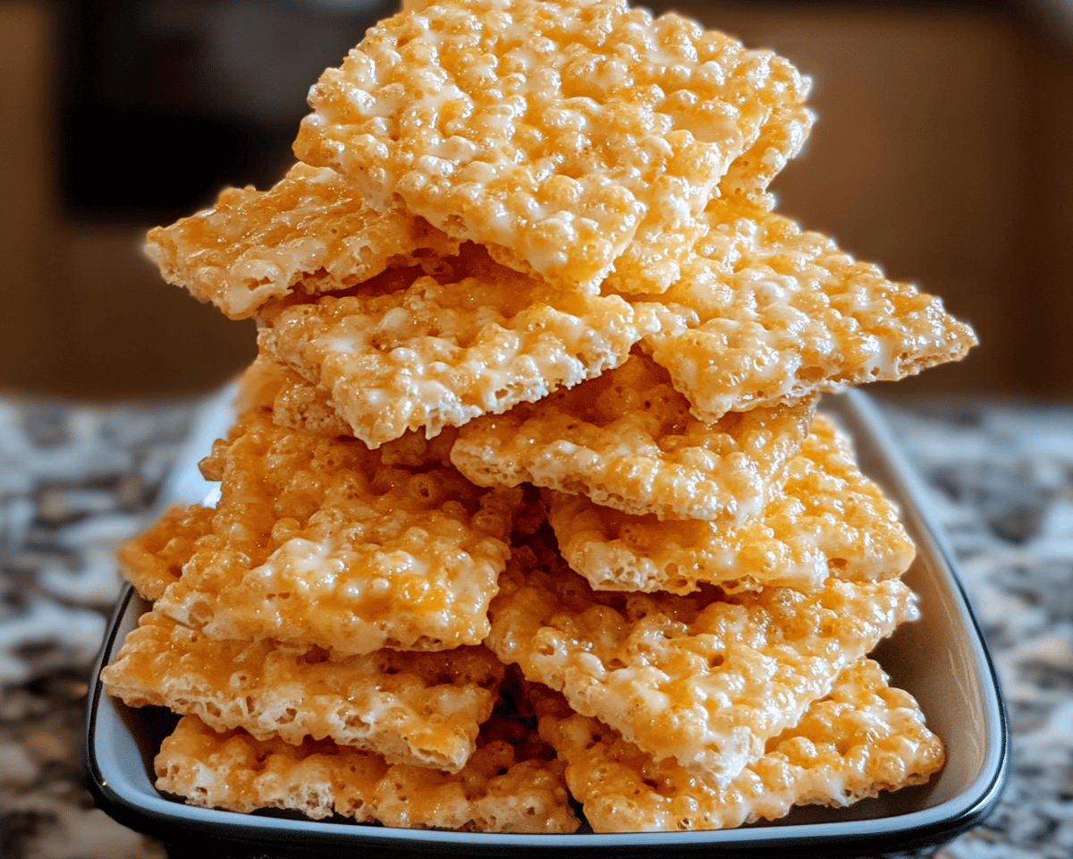 Stop Buying Boxed Snacks Make These Cheesy Rice Krispie Cheddar ...