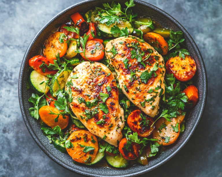 Clean Eating Chicken and Veggies (Healthy January Dinner) – Welcome Home